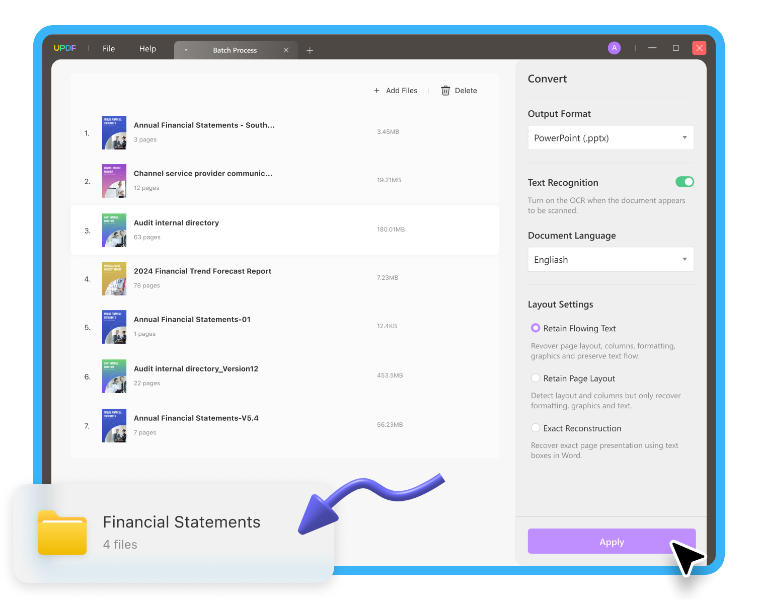 UPDF Batch Print Convert Combine Encrypt Insert PDFs At Once
