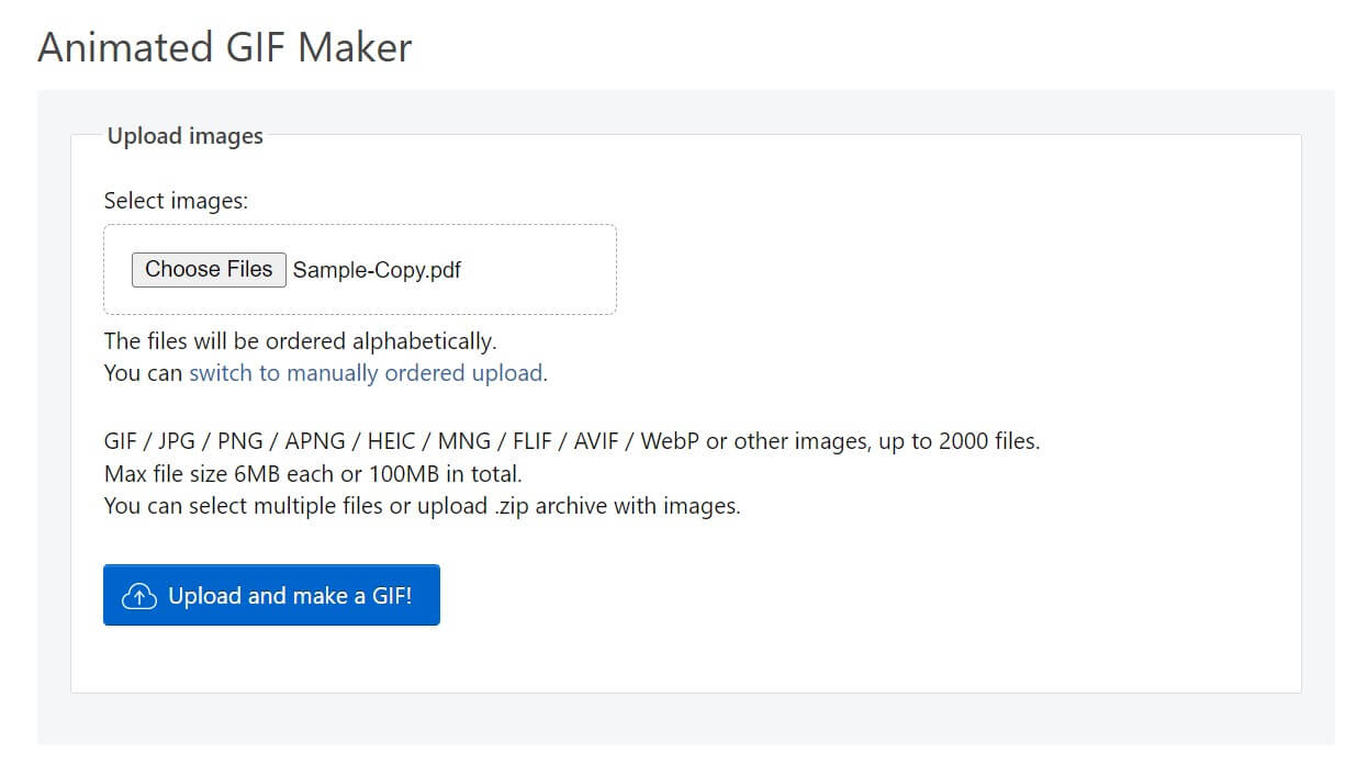 Cómo convertir PDF a GIF online y offline