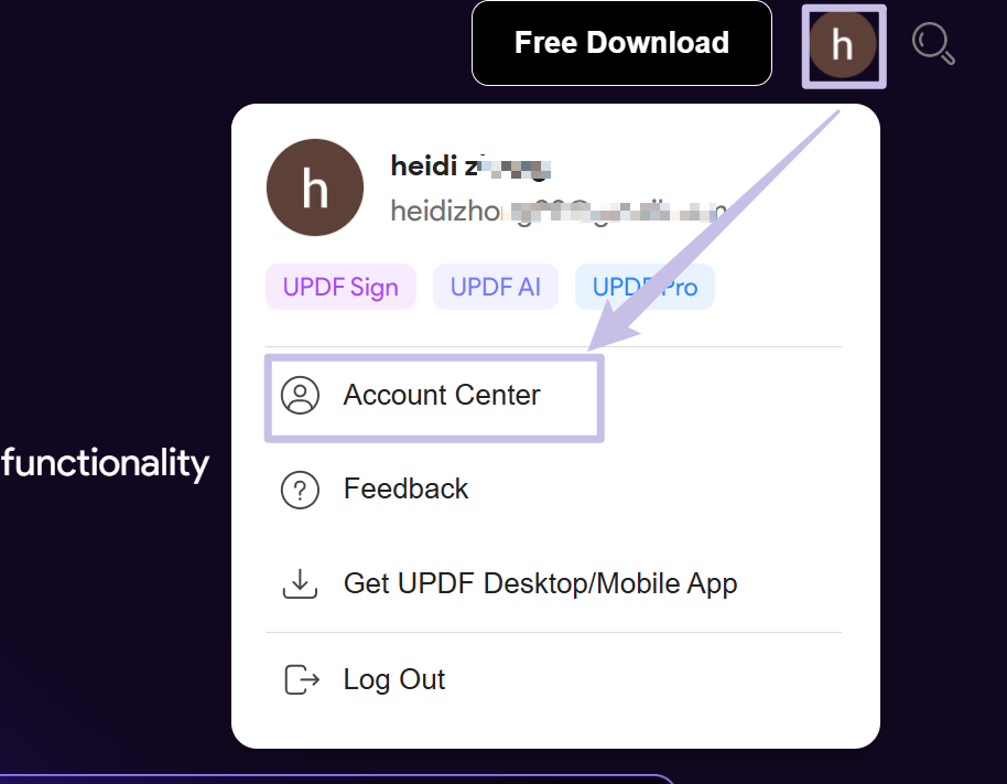 Sign Up a UPDF Account | User Guide