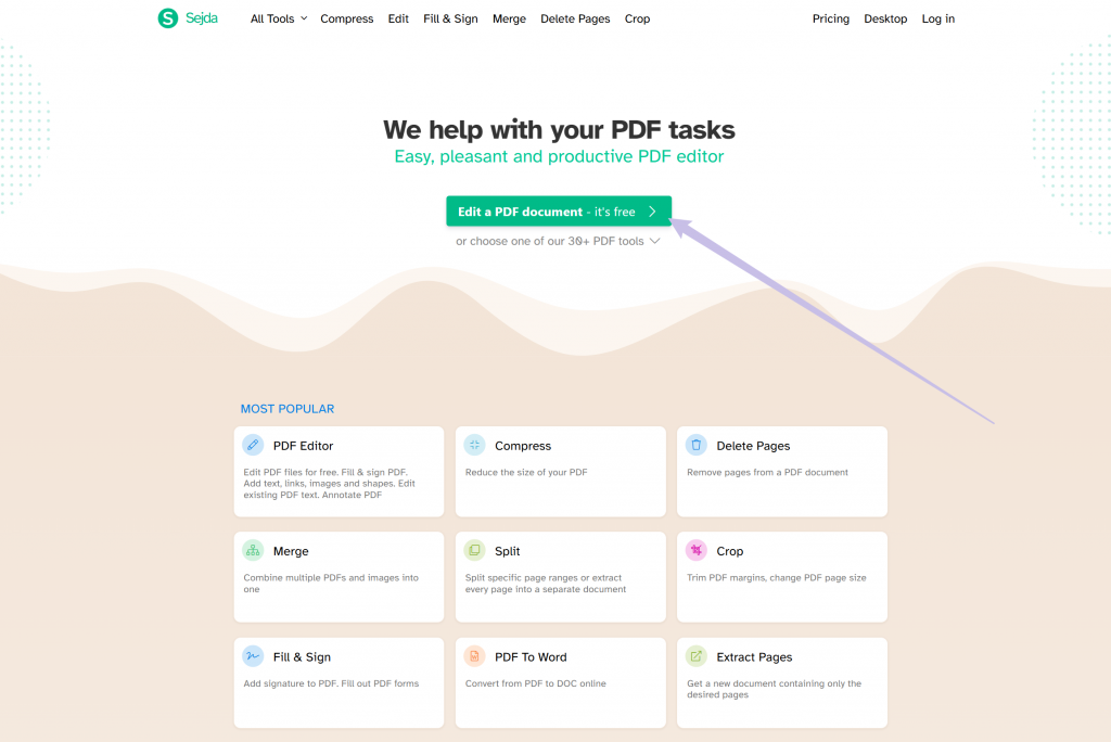 Come modifica PDF con Sejda Editor? | UPDF