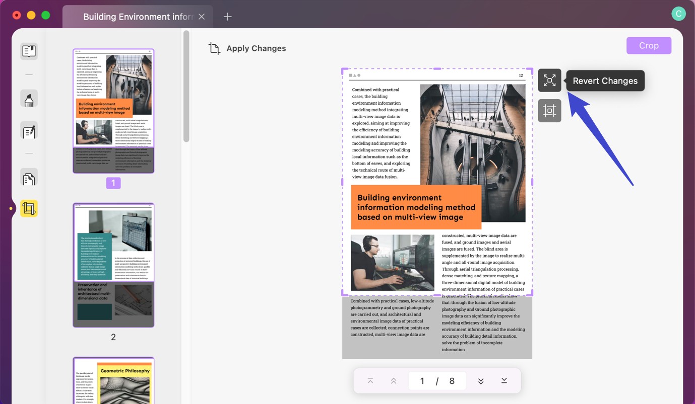 Crop PDF Pages with UPDF | User Guide for Mac