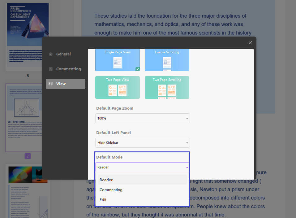 Set Preferences for UPDF on Windows | User Guide