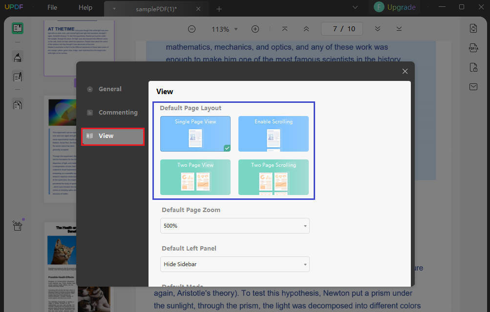 Set Preferences for UPDF on Windows | User Guide