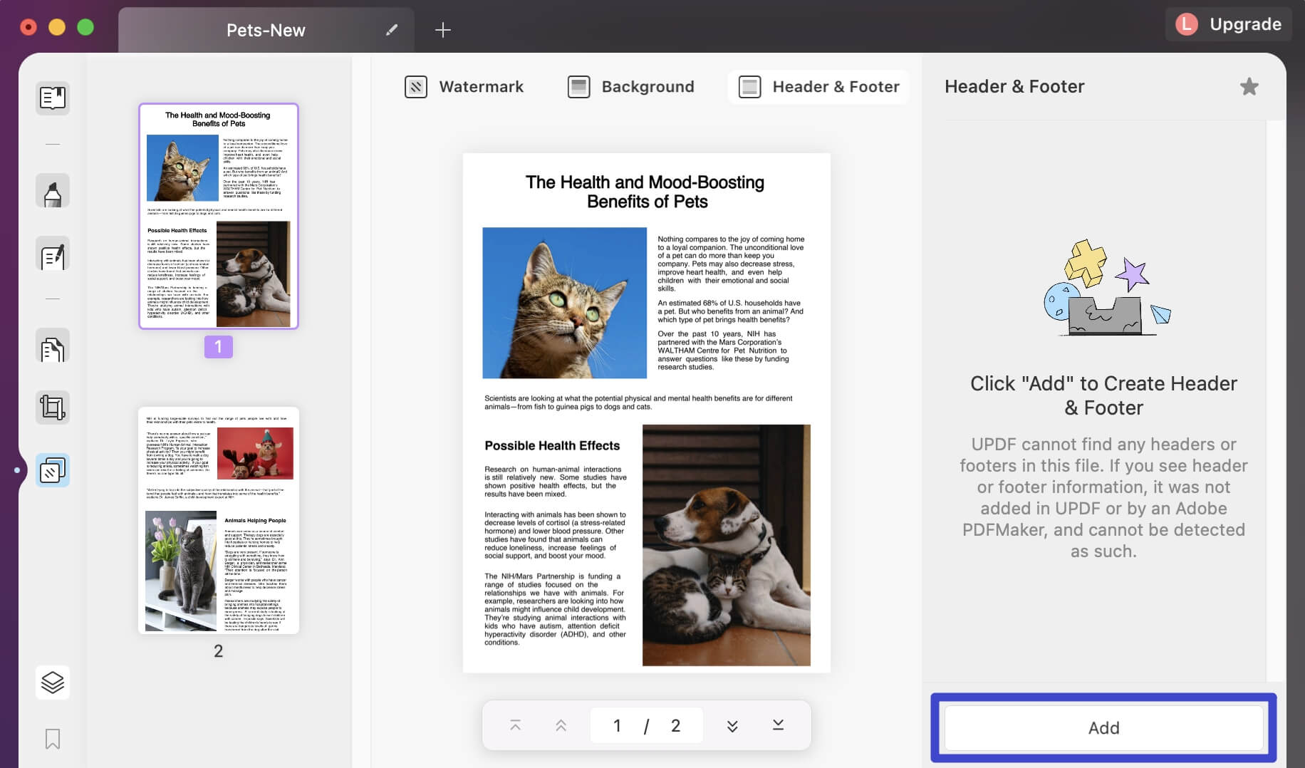 How to Add Header and Footer on Mac | User Guide