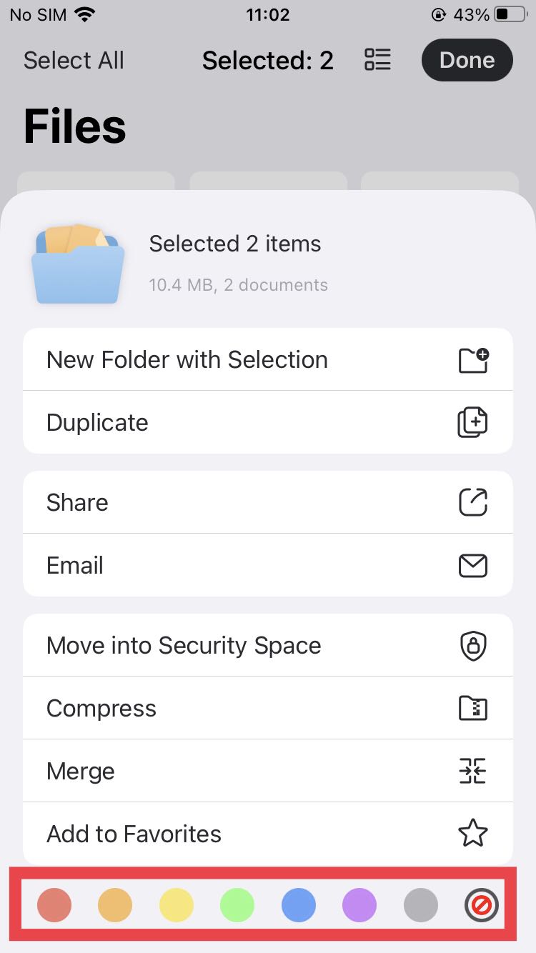 Add Color Tag to Files | UPDF User Guide
