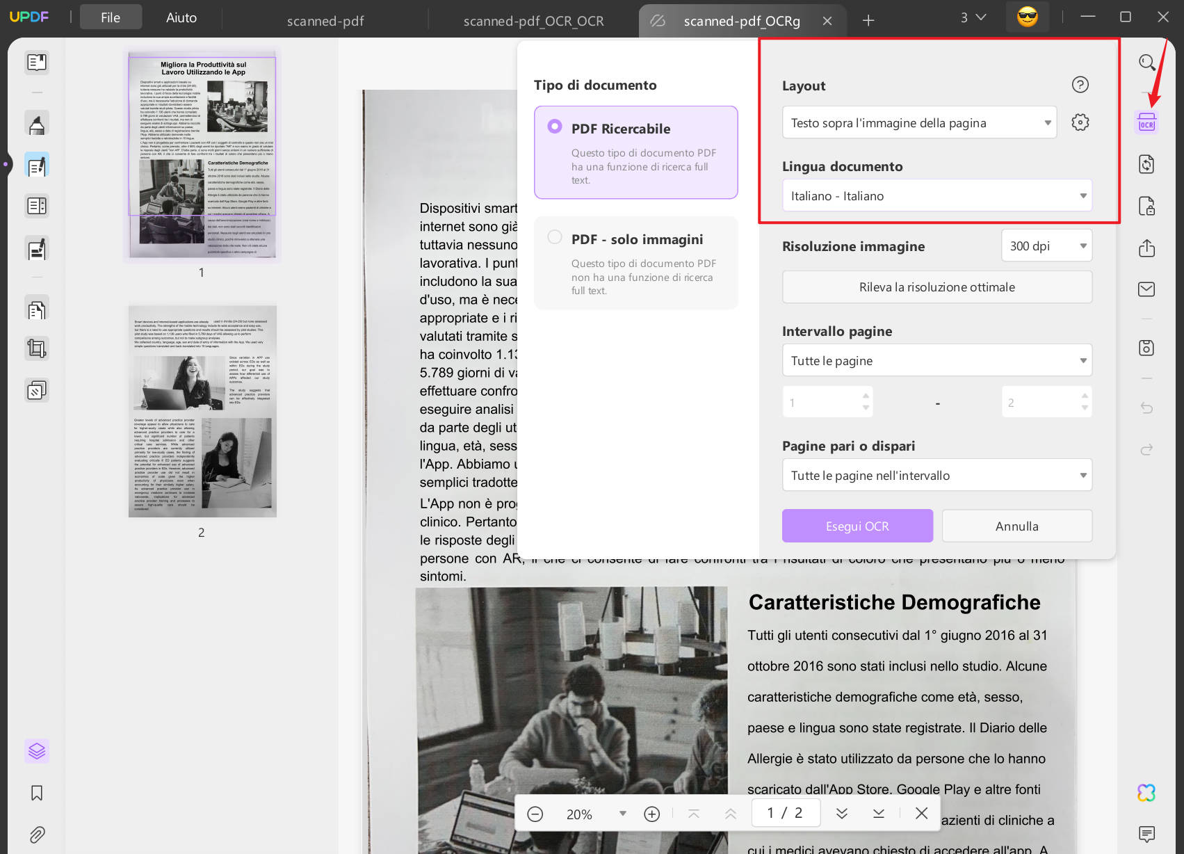 Come usare la funzione OCR di Smallpdf? | UPDF