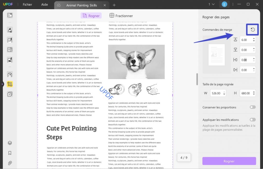 Comment rogner des pages au format PDF sous Windows | UPDF