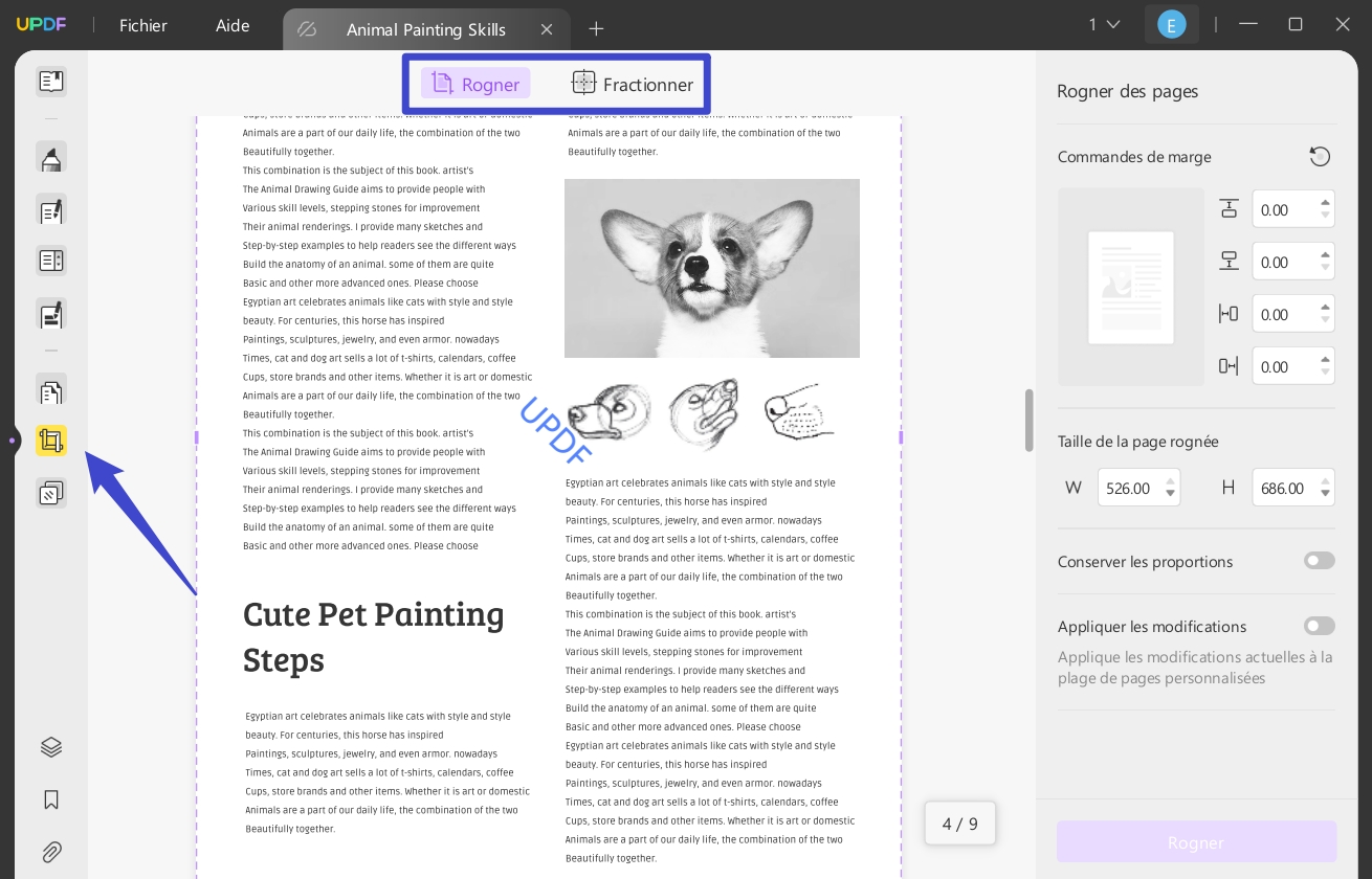 Comment rogner des pages au format PDF sous Windows | UPDF