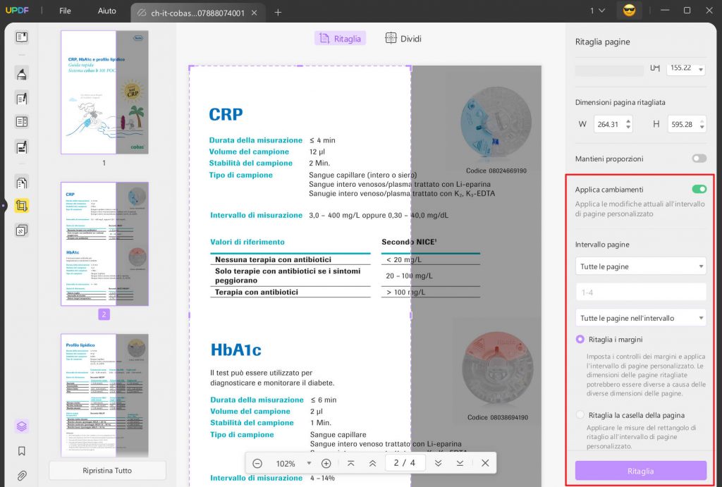 Ritagliare pagine in PDF su Windows | Guida Utente
