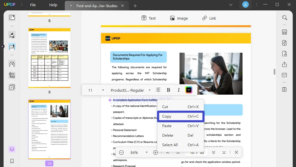 How To Copy Text From Secured PDF UPDF