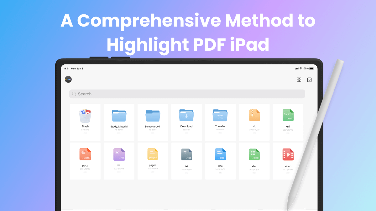 How To Highlight PDF IPad On IOS 17