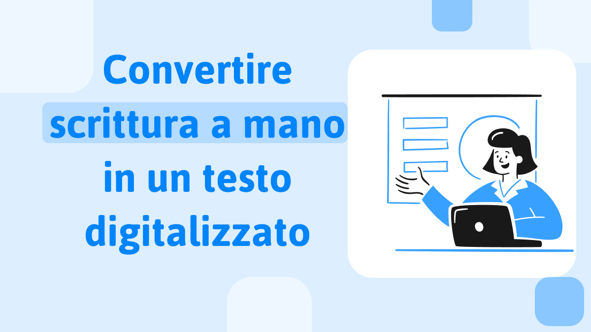 Convertire scrittura a mano in testo digitalizzato | UPDF