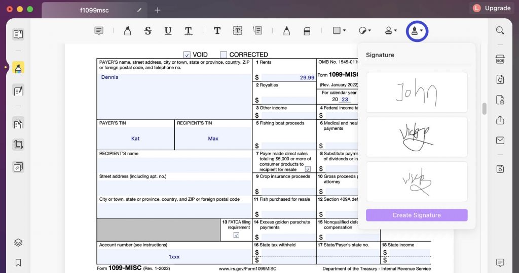 Easy Instructions: How to Fill Out a 1099 Form | UPDF