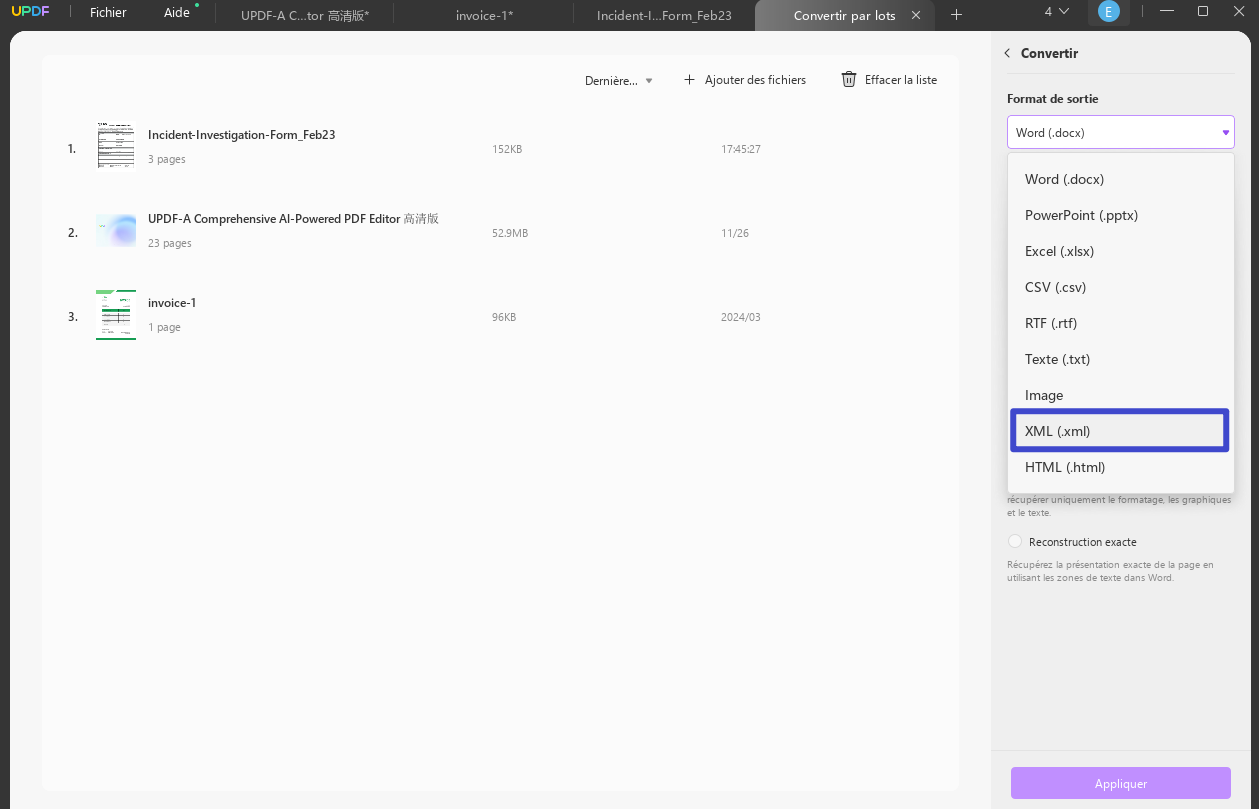 3 méthodes simples à convertir un PDF en XML | UPDF