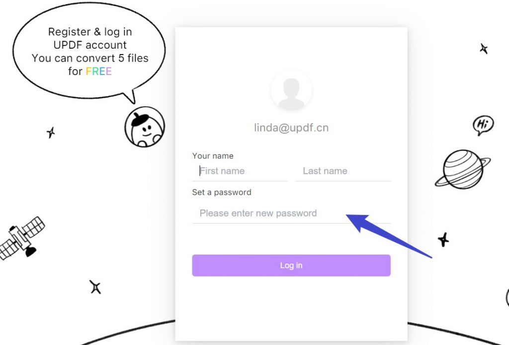 Sign Up a UPDF Account | User Guide