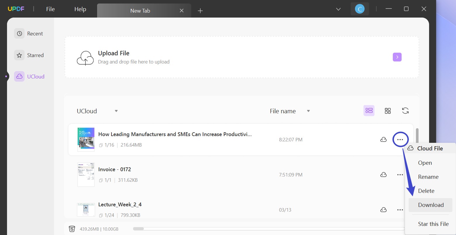 Updf Document Cloud On Windows Updf User Guide