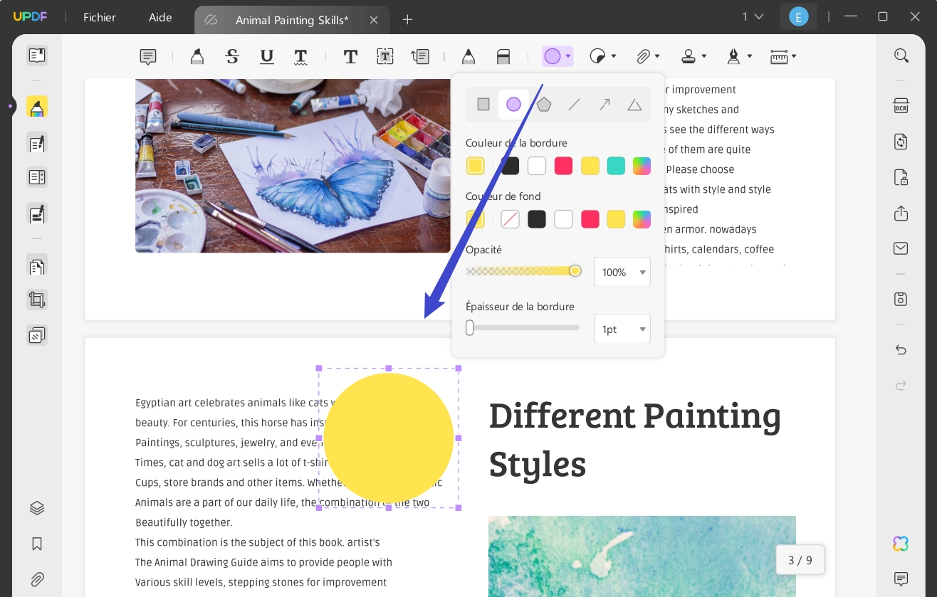 Comment encercler quelque chose dans Word | UPDF