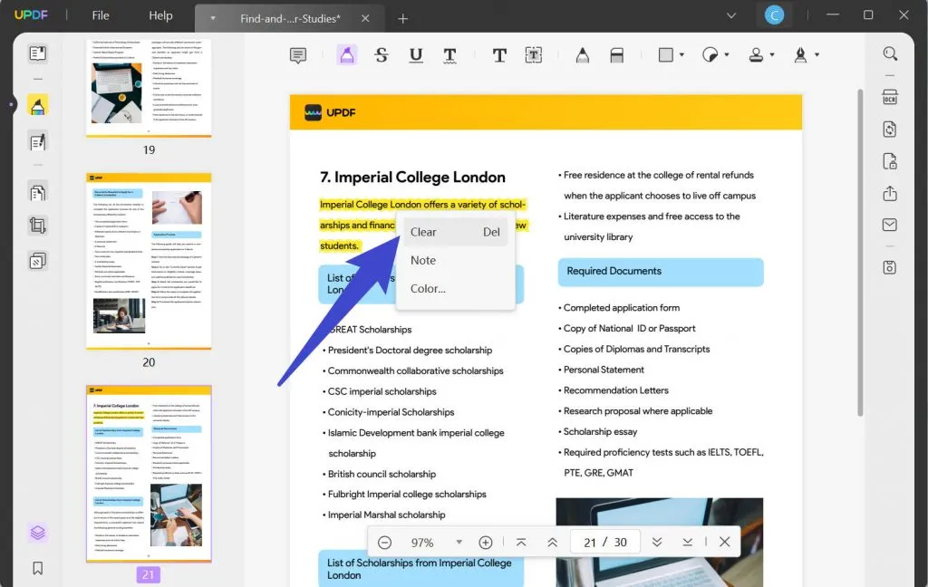 Remove Highlight From PDF Using De Highlighting Guide UPDF