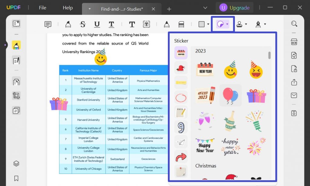 Add PDF Stickers for Easy Annotation - UPDF