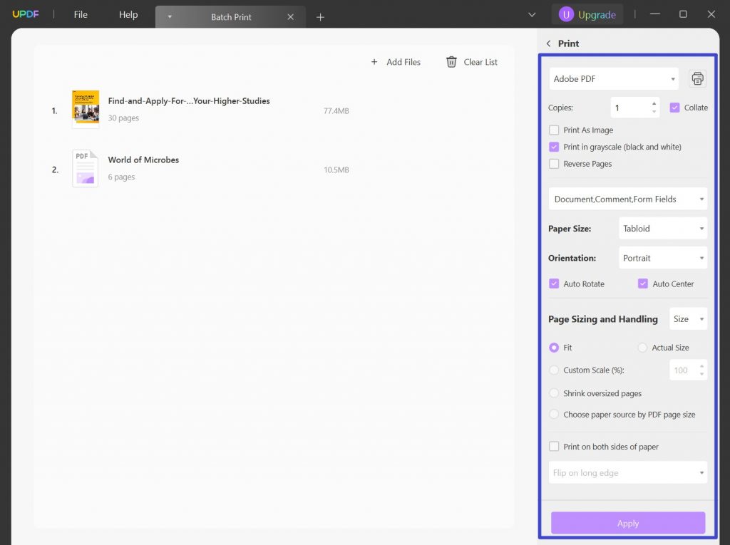 Batch Processing on PDFs with UPDF for Windows | User Guide
