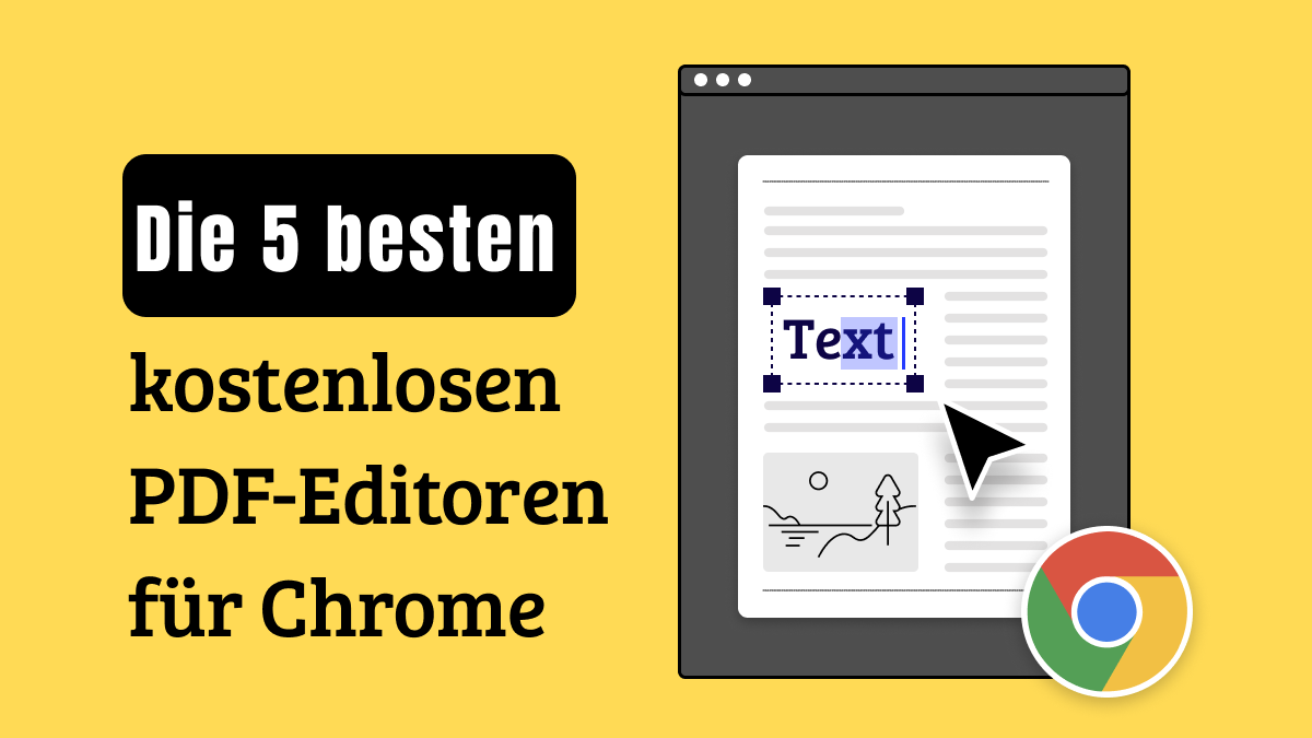 Top 5 Chrome PDF Editoren - Hier sind die Details | UPDF