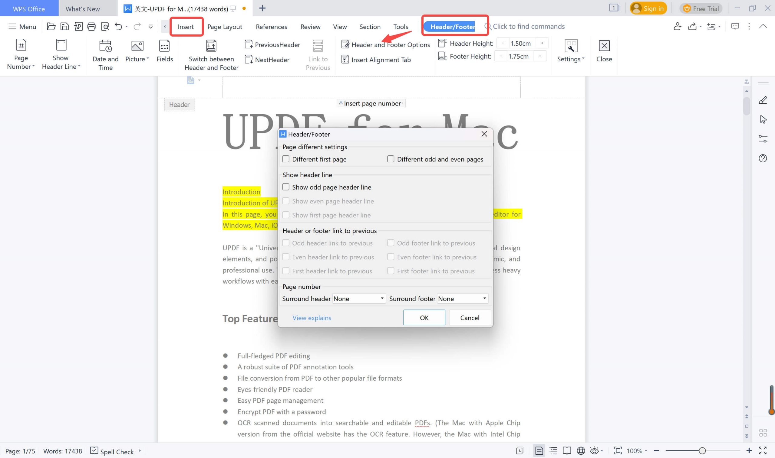 Guide How To Remove Page Numbers In Word MS WPS UPDF
