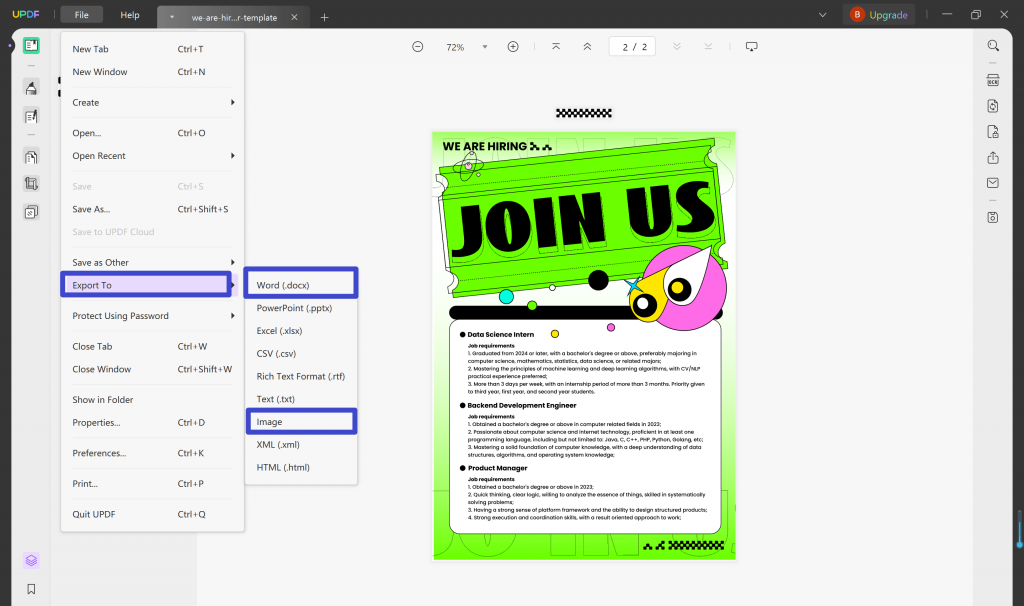 How to a Poster in Word [With Templates] | UPDF