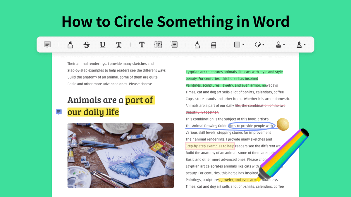  Newest How To Circle Something In Word Text Image UPDF