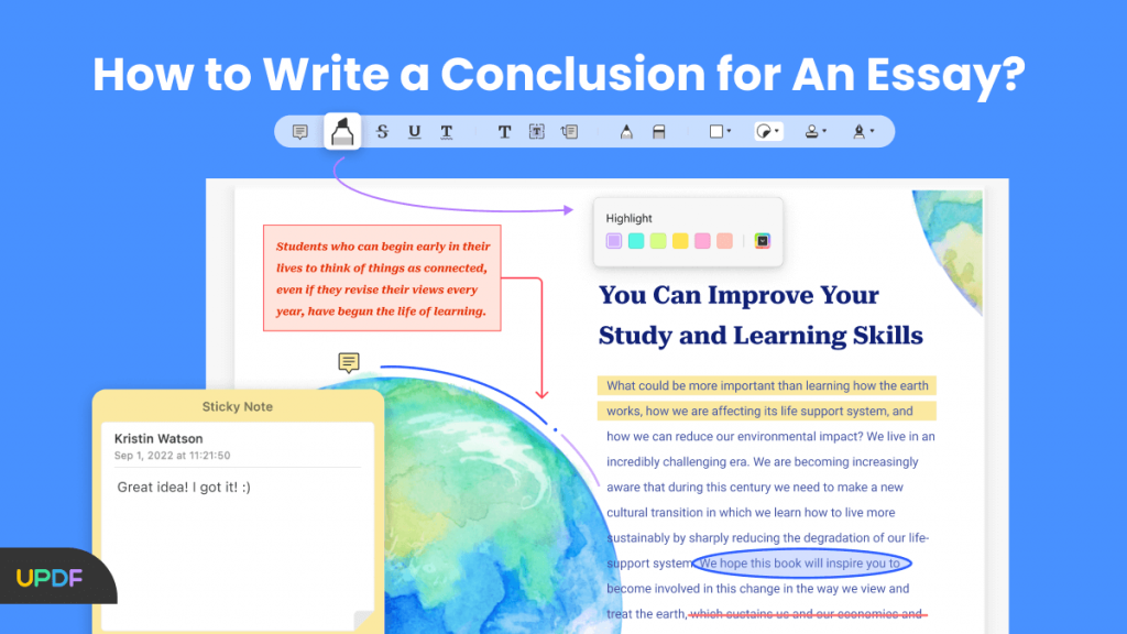 5 Steps on How to Write a Conclusion for An Essay | UPDF