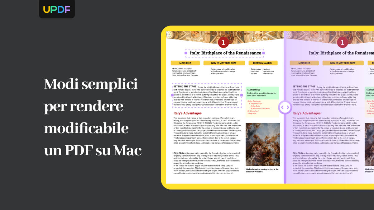 Rendi PDF modificabile su Mac