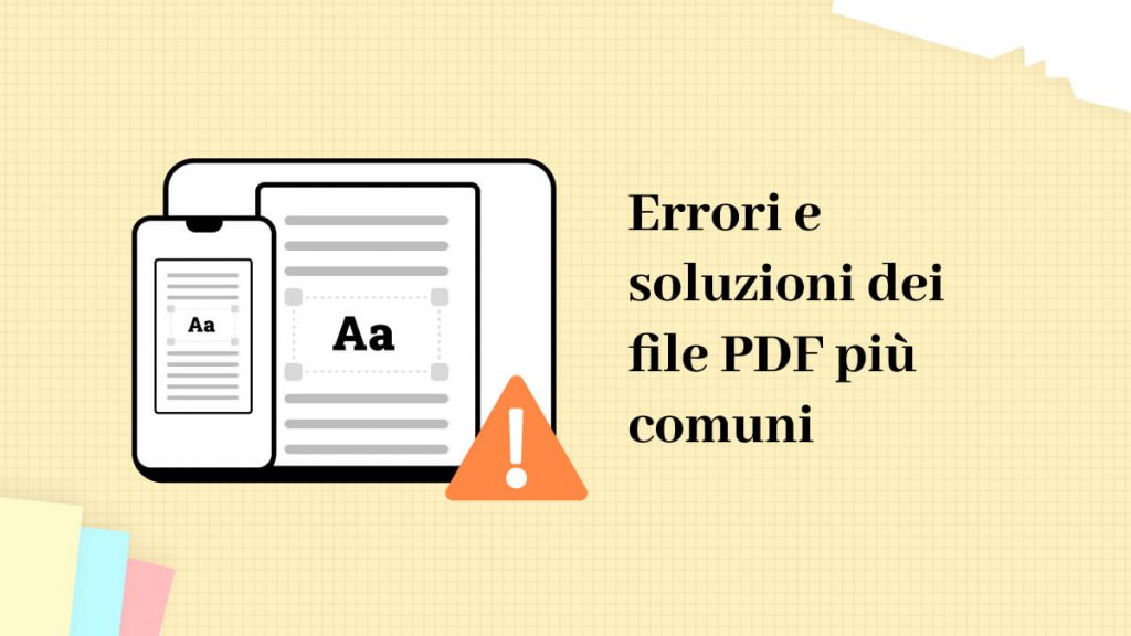 Come risolvere gli errori comuni dei file PDF | UPDF