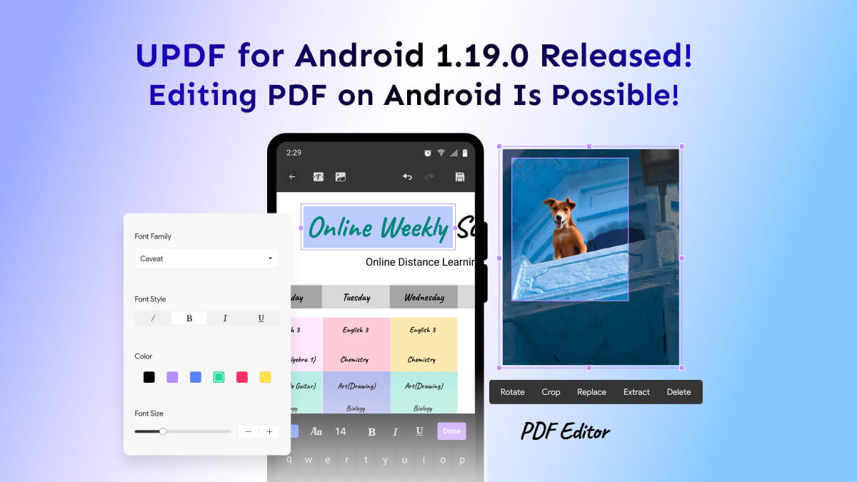 UPDF for Android 1.19.0 Released - Editing PDFs on Android Now
