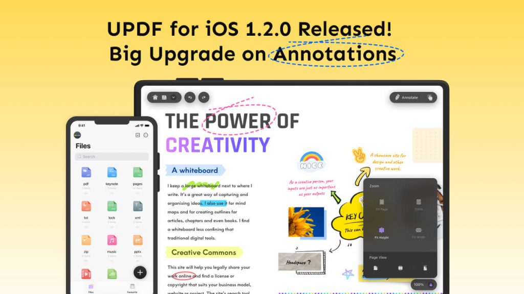 A Big Annotation Upgrade in the UPDF for iOS 1.2.0 Version A Big Annotation Upgrade in the UPDF for iOS 1.2.0 Version