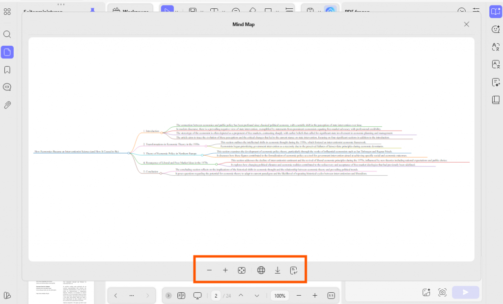 PDF in Mindmap umwandeln | UPDF AI Benutzerhandbuch
