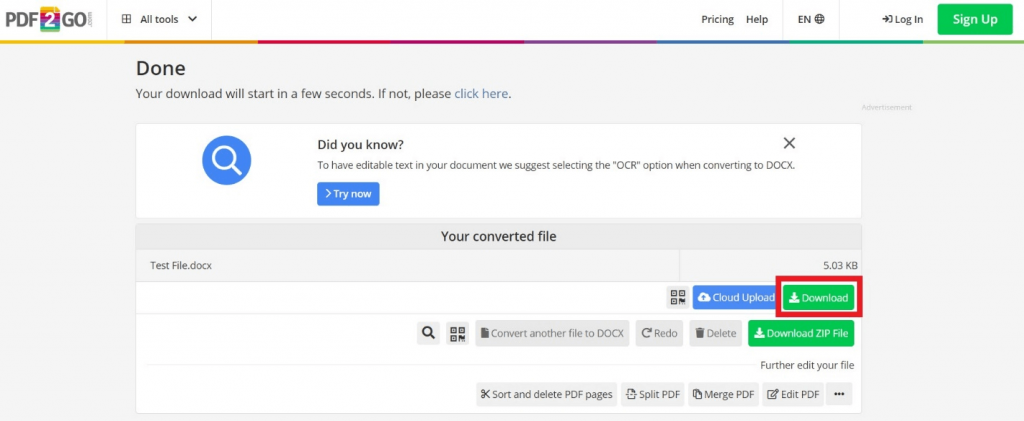 [Review] PDF2Go PDF to Word Converter: Is It Good? | UPDF