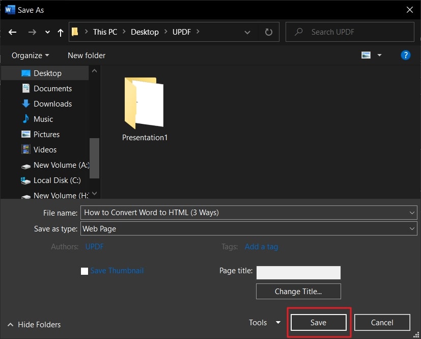 Wordからhtmlに変換する方法を紹介 | UPDF