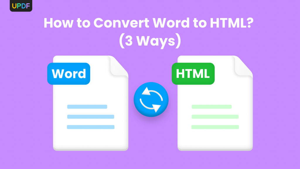 Convert Word To HTML Stress-FREE | UPDF