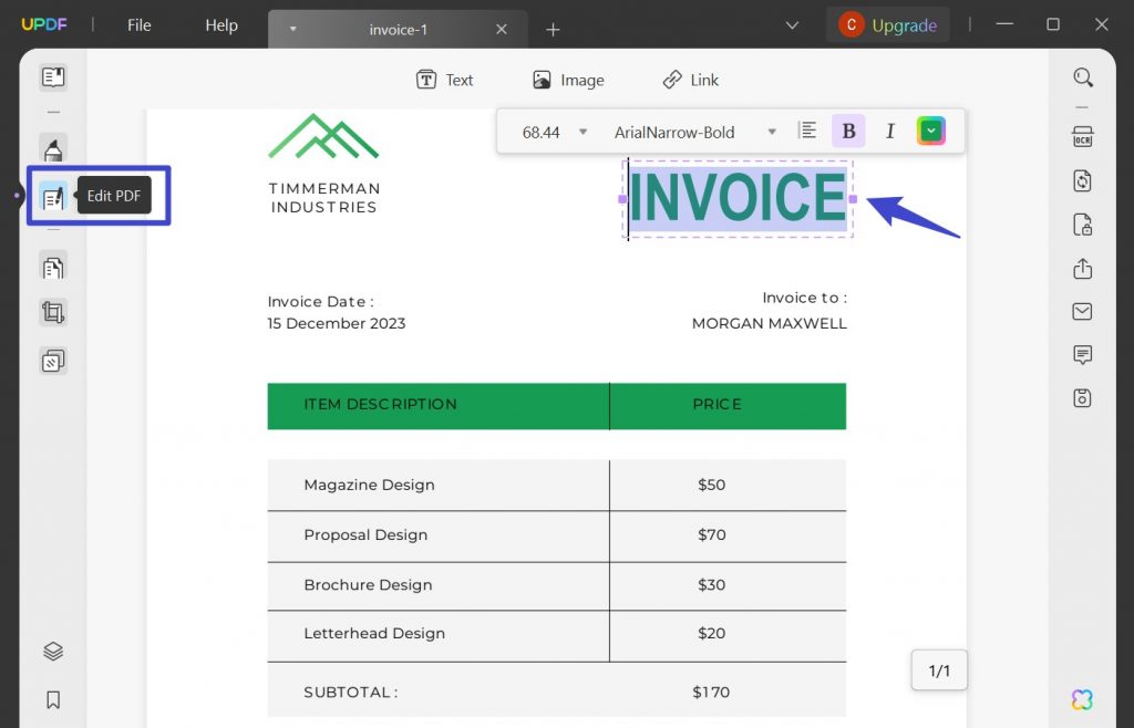 PDF Invoice Editing: Your Go-To Guide for Customization | UPDF