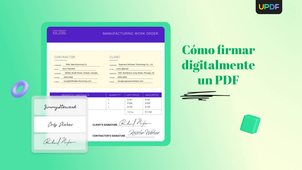 5 métodos sencillos para firmar digitalmente PDF | UPDF