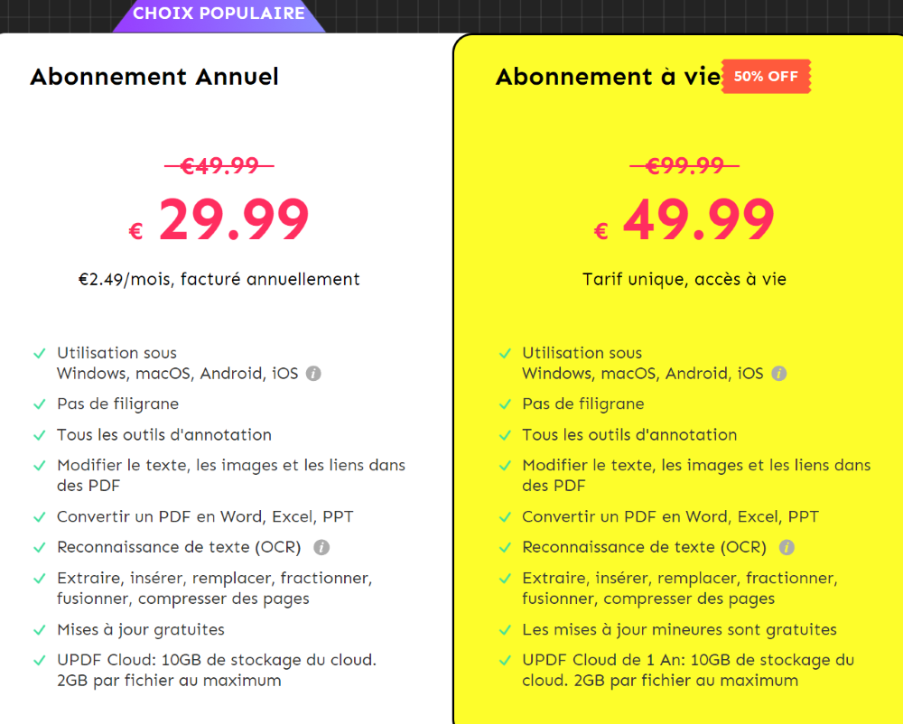 Quel est le meilleur éditeur de PDF: UPDF contre PDF Expert