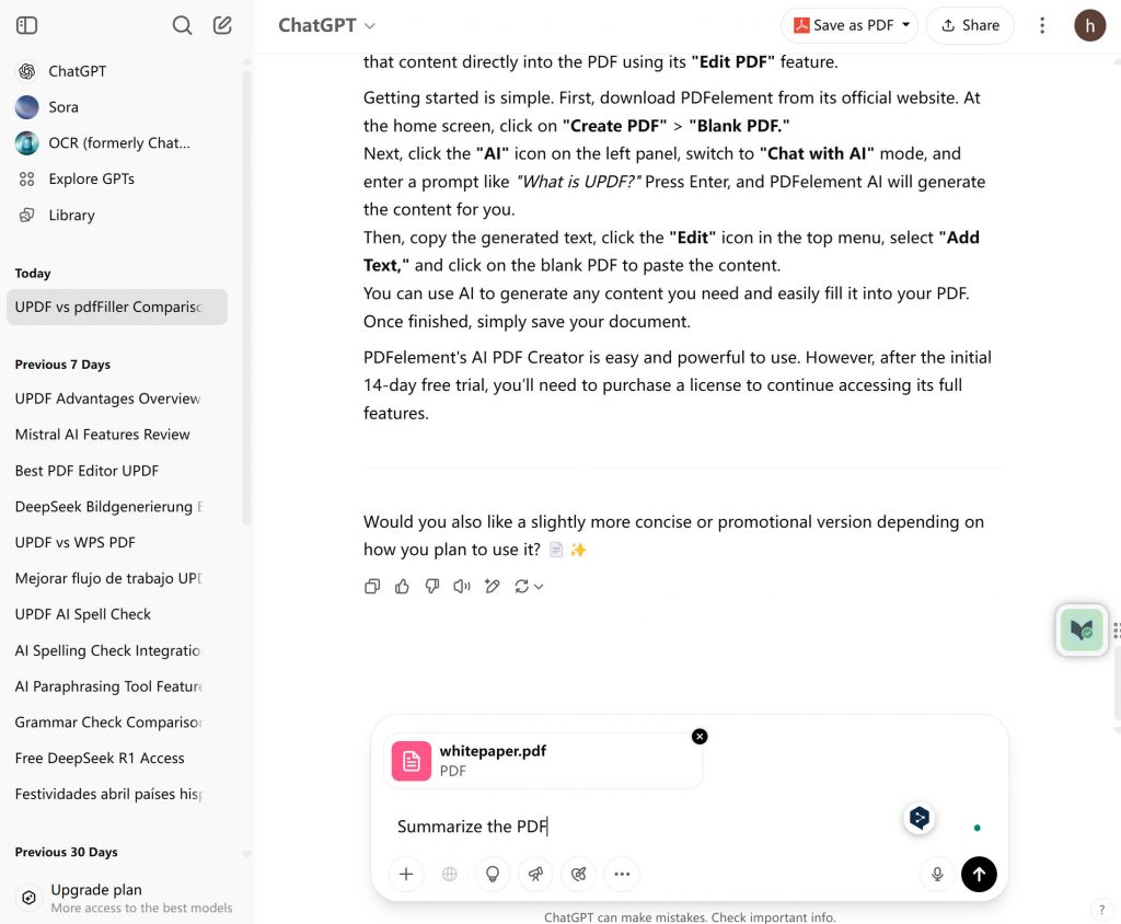 How to Use ChatGPT to Read PDF in 2 Easy Ways? | UPDF