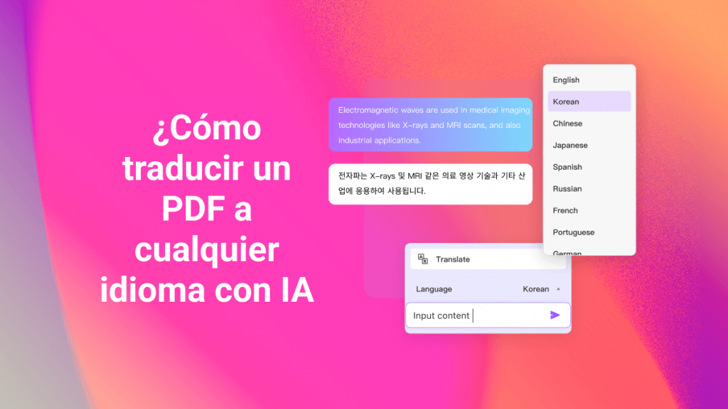 Cómo utilizar la IA para traducir un PDF incluyendo ChatGPT
