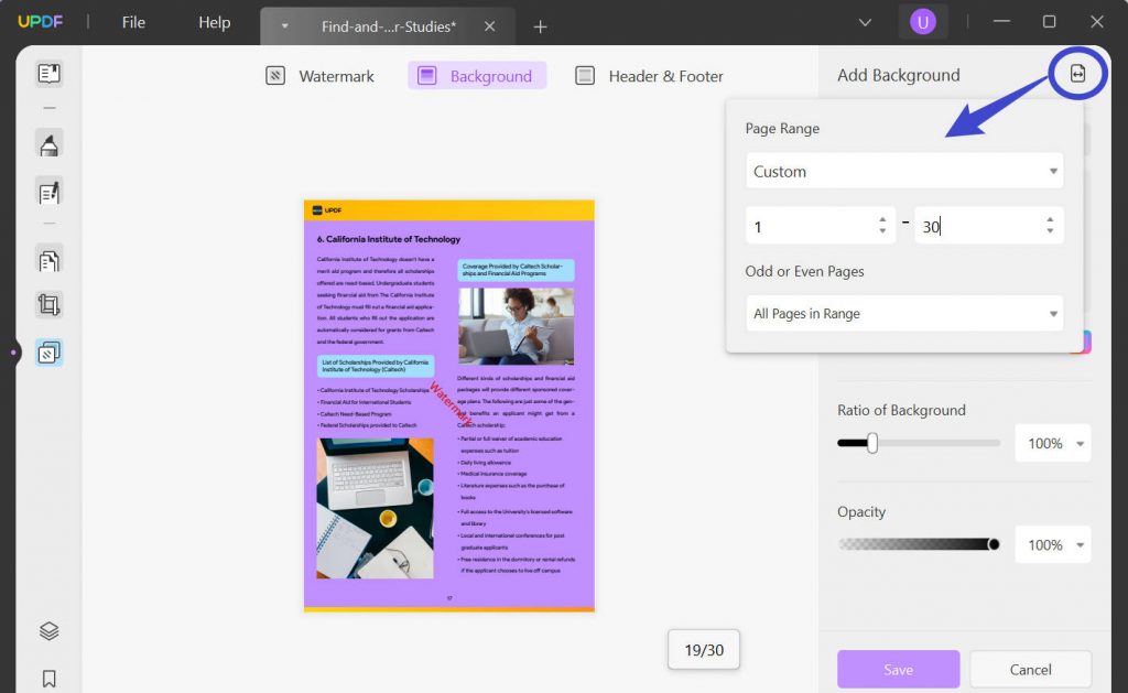 How to Edit PDF Background in simple and easy steps. | UPDF