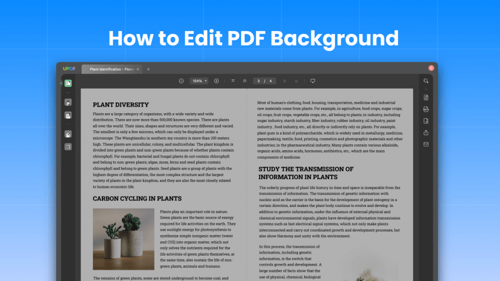How to Edit PDF Background in simple and easy steps. | UPDF