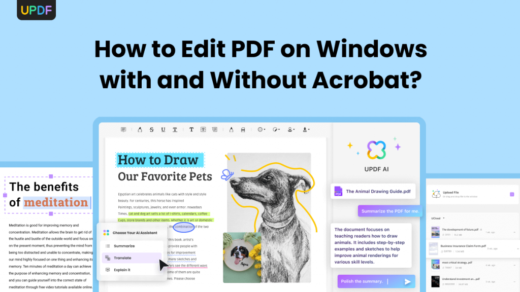 Edit a PDF on Windows Easily - UPDF
