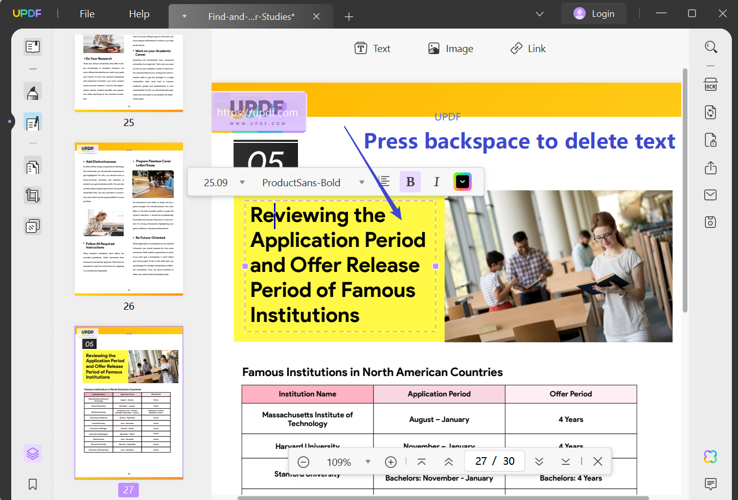 Step by Step Tutorial On How To Erase Text In PDF UPDF