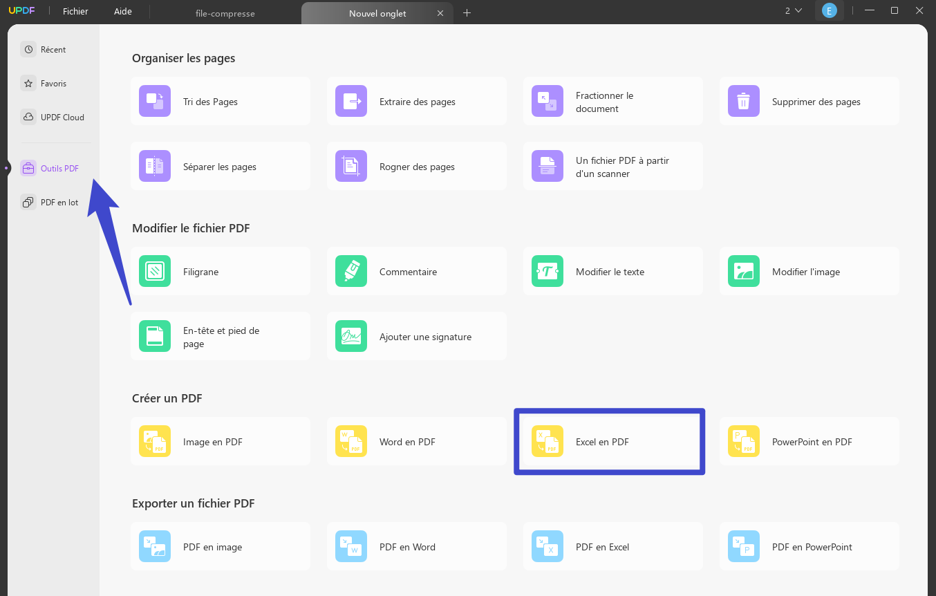 Comment convertir Excel en PDF ? En quelques secondes | UPDF