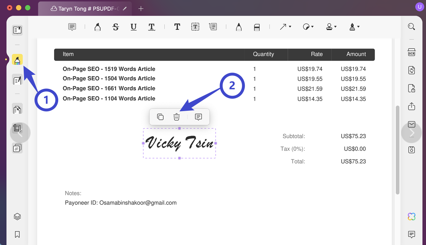 The Best Way to Remove Signature from PDF on Mac | UPDF