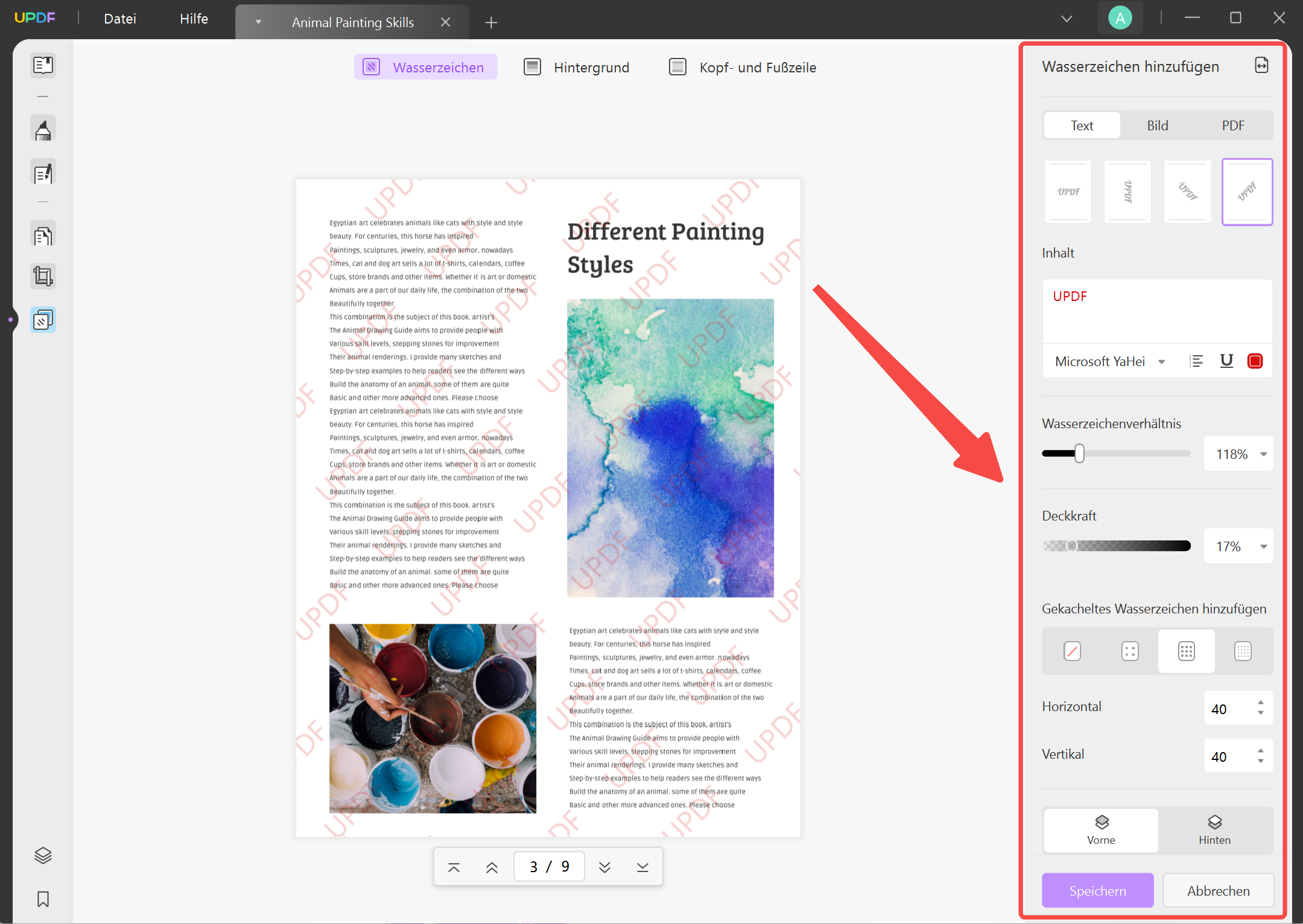 PDF Wasserzeichen einfügen: Die umfassende Lösungen | UPDF