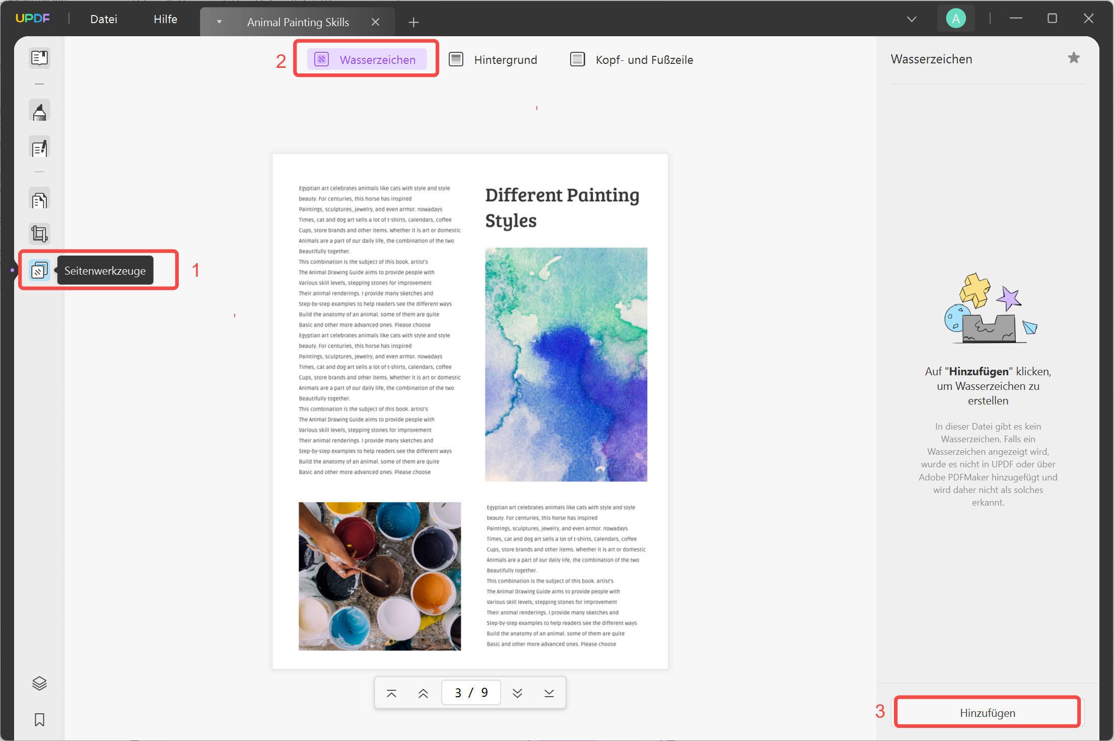 PDF Wasserzeichen einfügen: Die umfassende Lösungen | UPDF